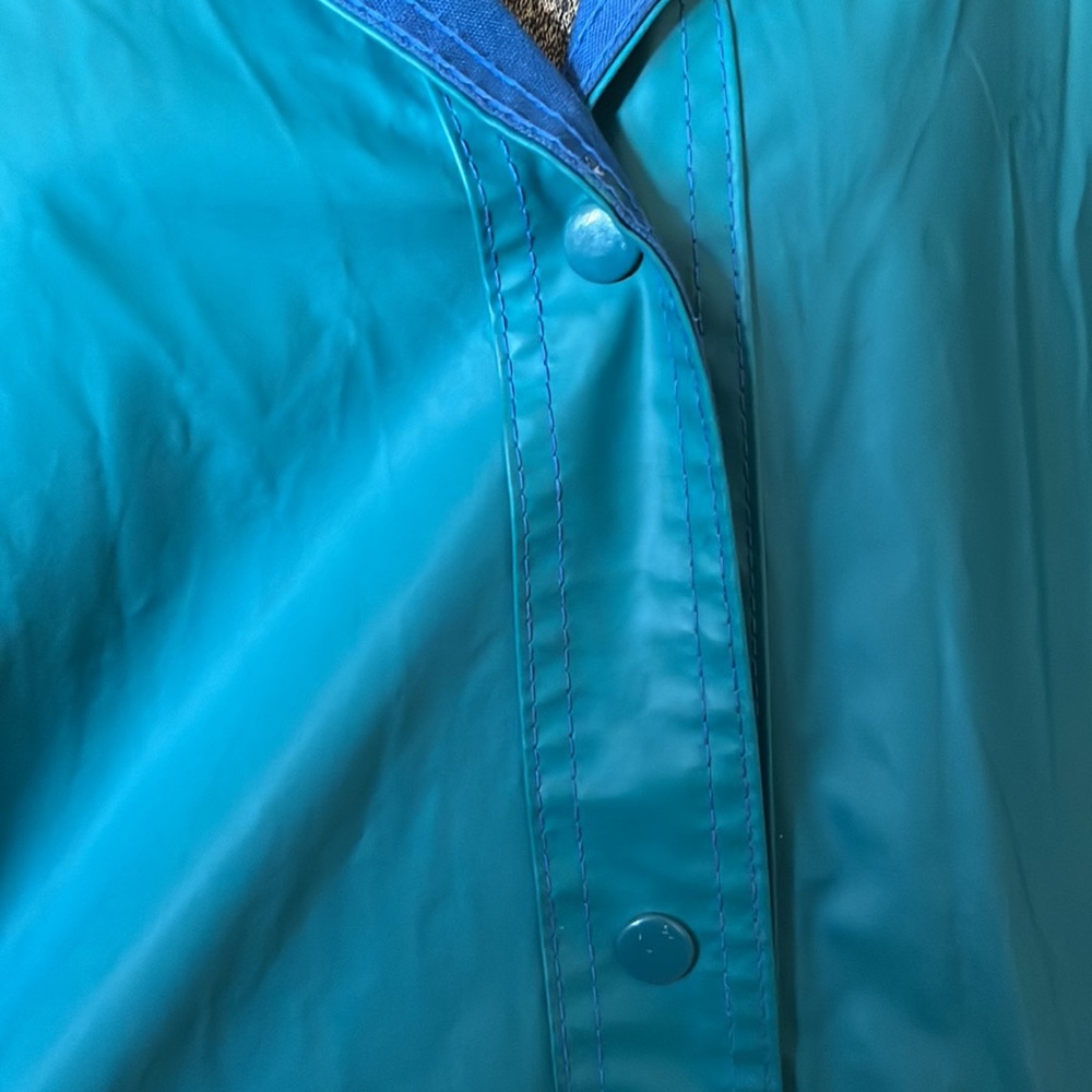 Giorgio Morandi 80s Vintage Teal Rain Jacket With Wha… - Gem